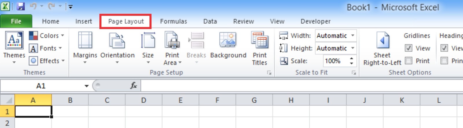 Microsoft Excel : Mengaktifkan menu-menu Microsoft Excel ~ PANDUAN ...