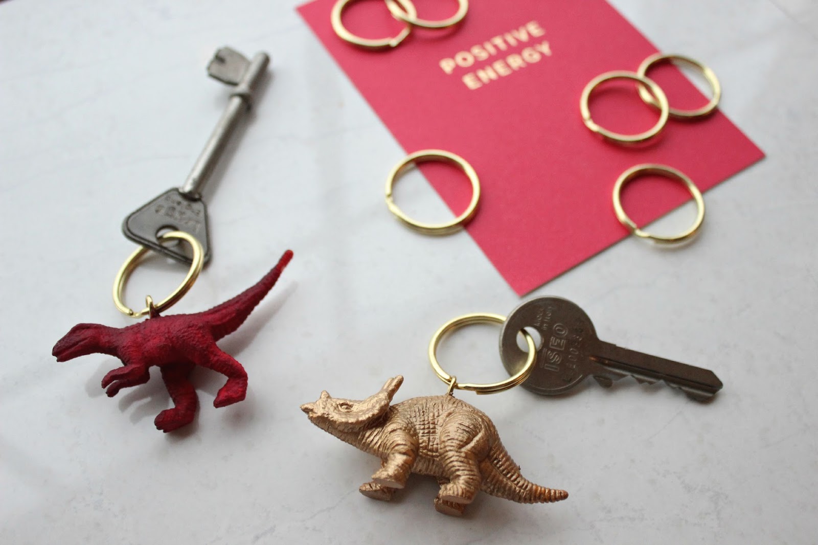 Swatches: DIY: DINOSAUR KEY RINGS