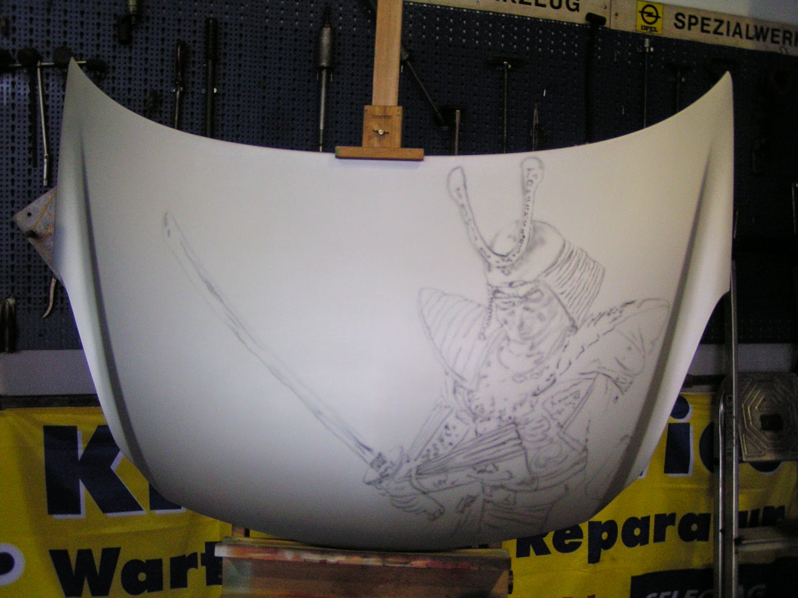 Airbrush vom Feinsten: Airbrush Opel Samurai