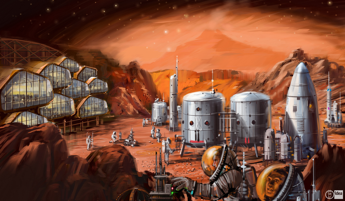 Interspace Mars colony | human Mars