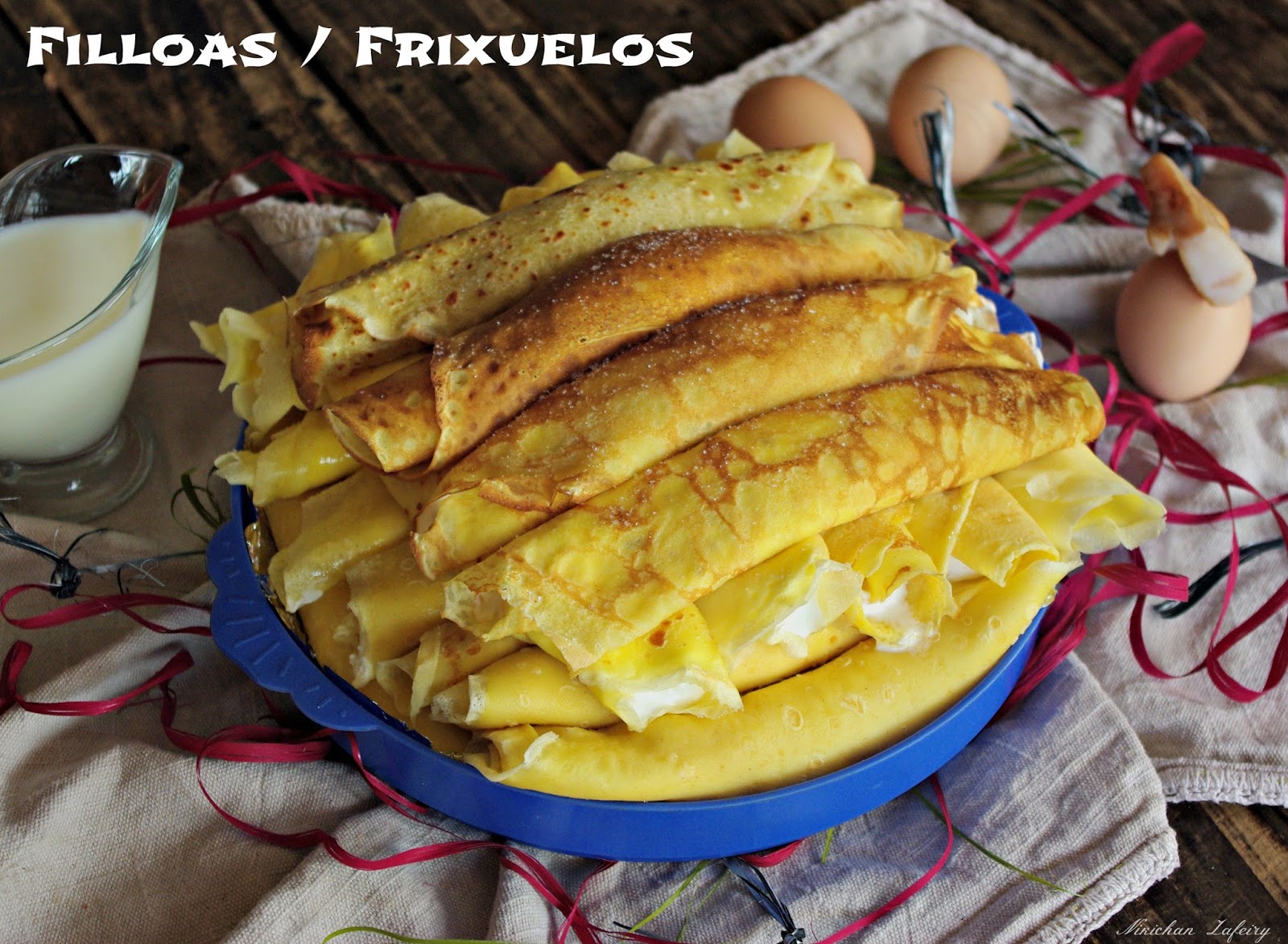 Filloas Gallegas de Carnaval o Frixuelos - Recetas de una Gatita Enamorada
