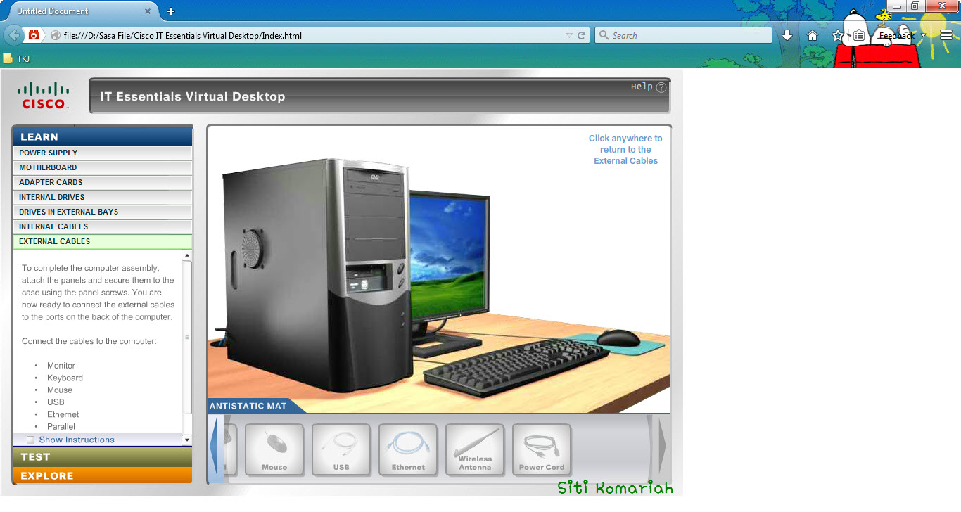 Cara Merakit Komputer menggunakan Cisco IT Essentials Virtual Desktop