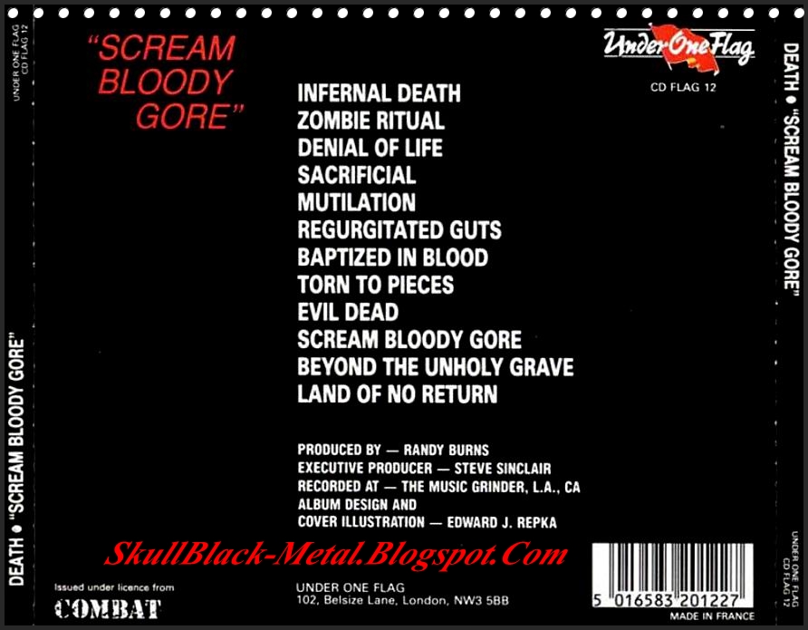 SkullBlack-Metal: LETRA DE: "ZOMBIE RITUAL" - DEATH - (1987).