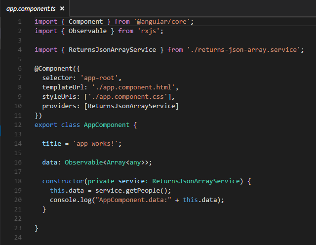 David Learns: Bind json data to html table with Angular 2