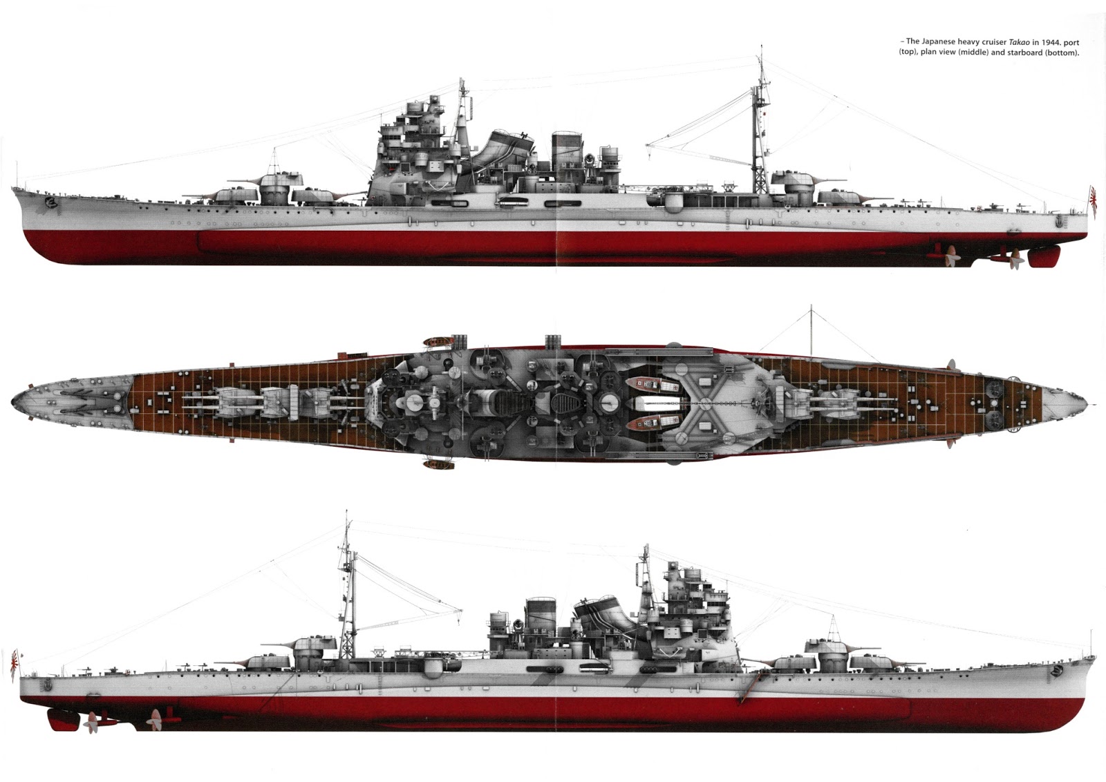 FDRA - Fuerza Naval: Crucero acorazado clase Takao (Japón Imperial)