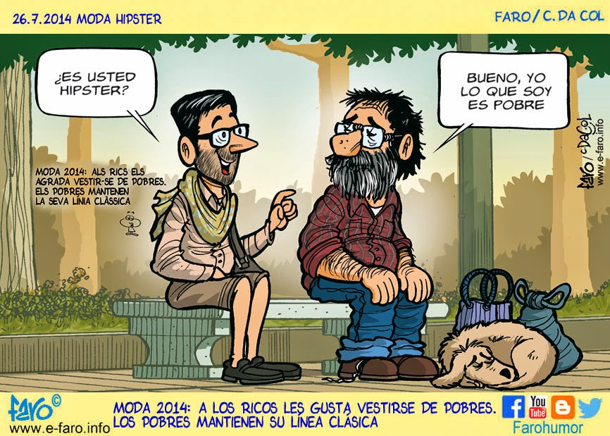 Faro Humor gráfico: Moda hipster