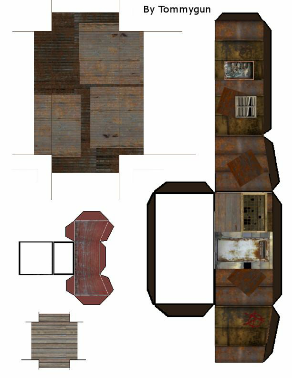 Andys Armies: 28mm paper terrain buildings, billboards and bits