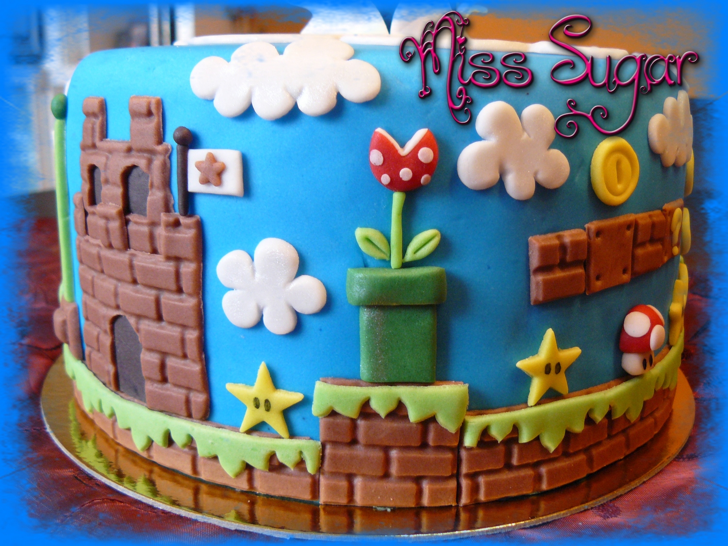 Miss Sugar: TARTA SUPER MARIO BROS!!!!!!