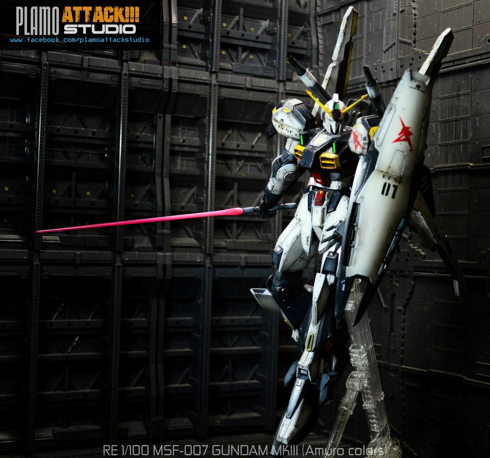 Custom Build: RE/100 Gundam Mk-III "Amuro Ray Colors"