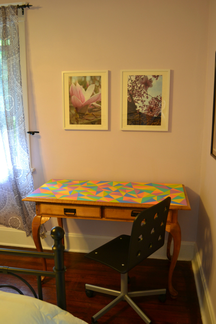 dissolved into something: Abstract Geometric Desk