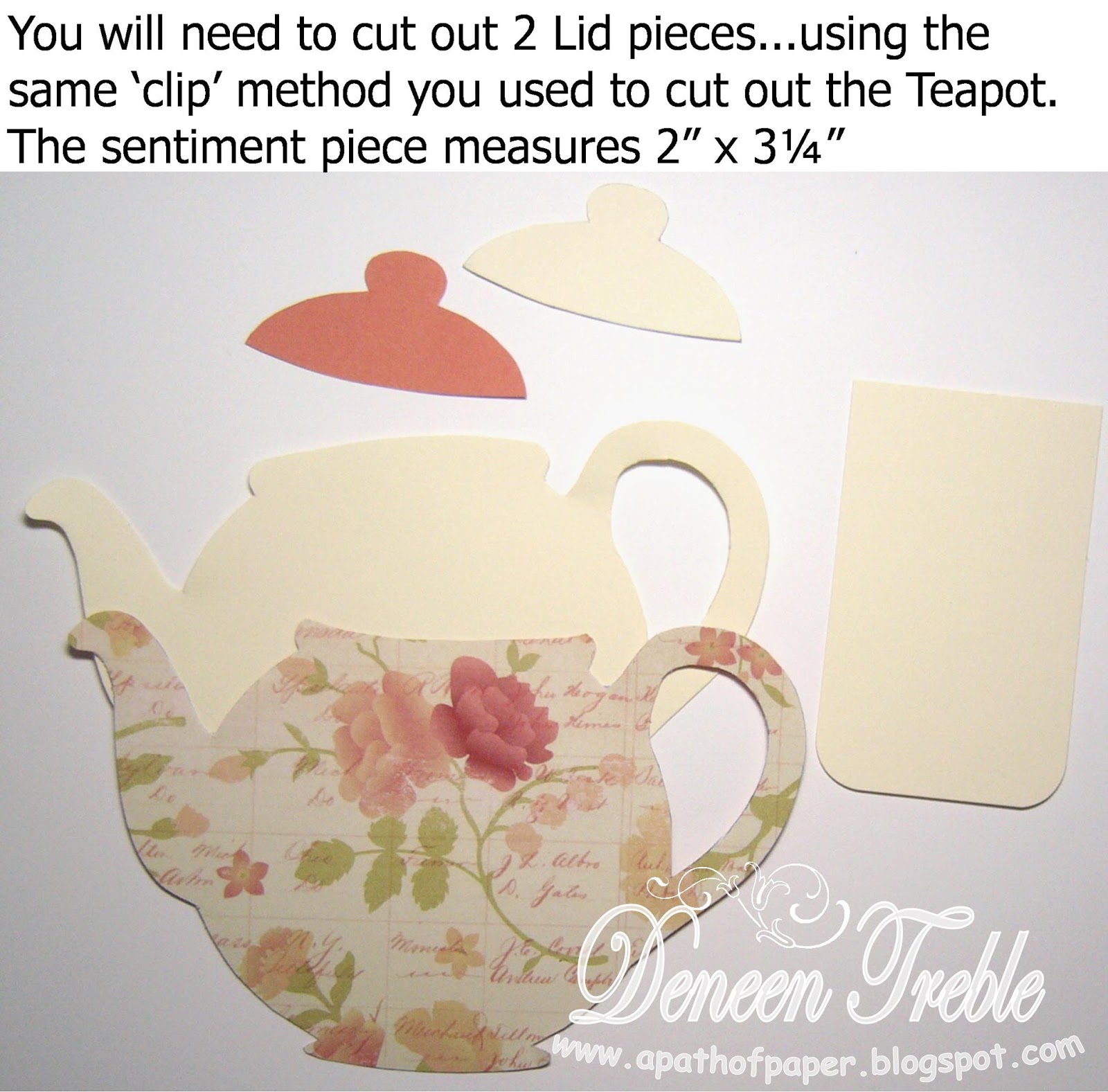 A Path of Paper: Top Tip Tuesday Teapot Card & Tutorial