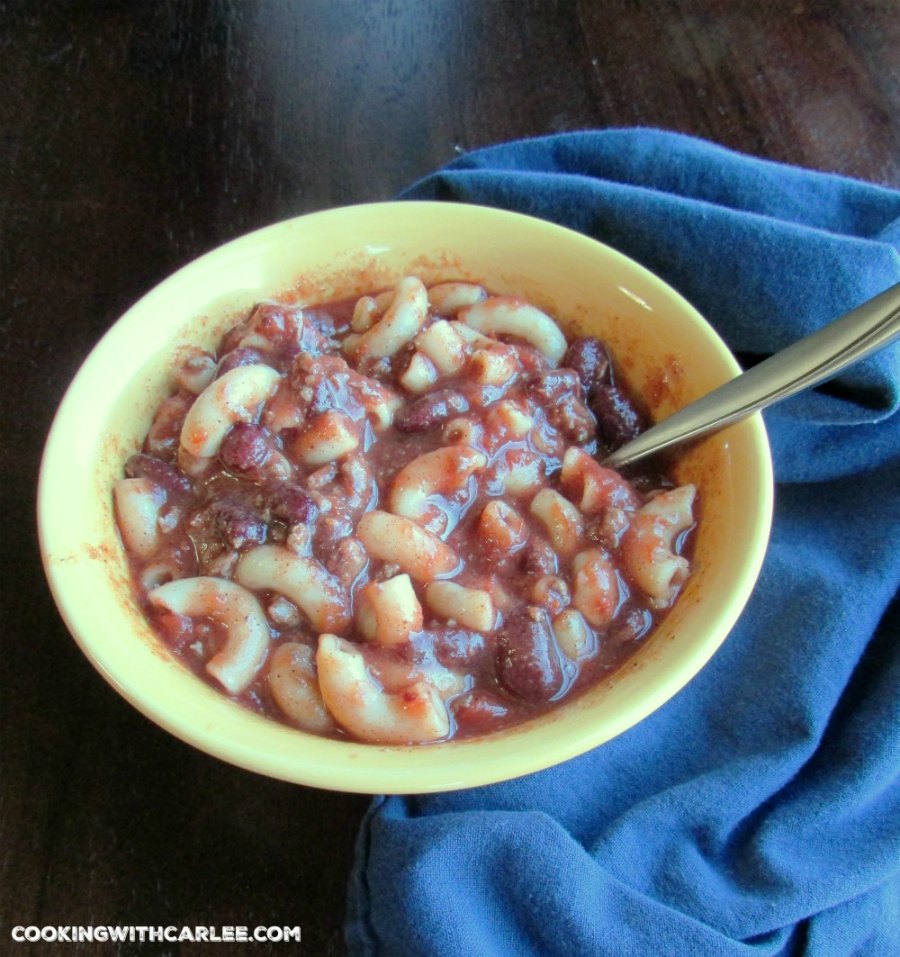 Cooking With Carlee: Maw-Maw's Chili Mac Soup