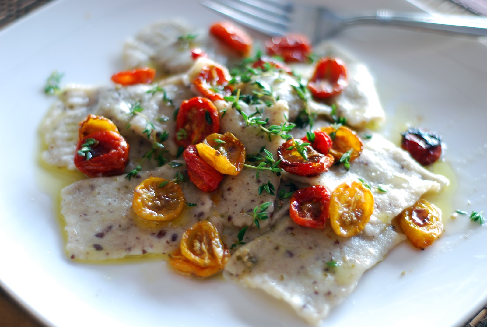 Return to the Garden: ROASTED TOMATO AND BASIL PESTO RAVIOLI