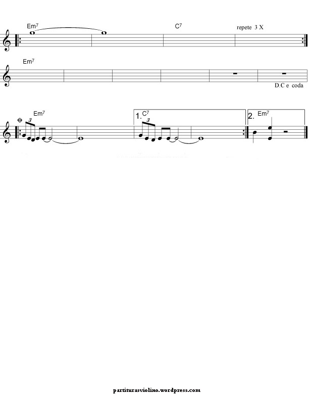 Luiz Redfield: Partitura para violino - Pantera cor de rosa