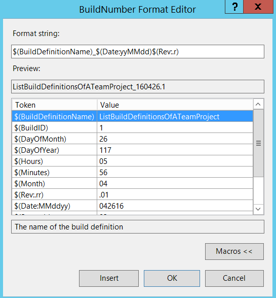 TFS 2013 Team Build : Part 2 - How to change the default build number format of a build ...