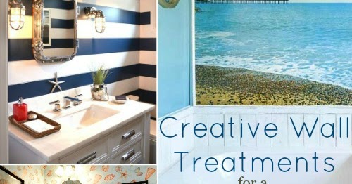 Coastal Wall Treatment Ideas for the Bathroom | Wood Panels, Murals ...
