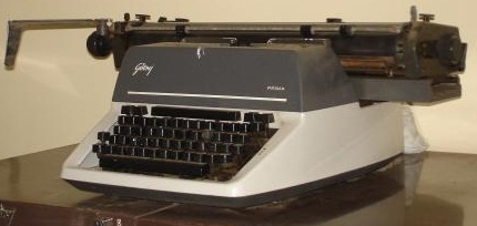 oz.Typewriter: Godrej Typewriter Art: Are the Typewriter Gods Outraged?
