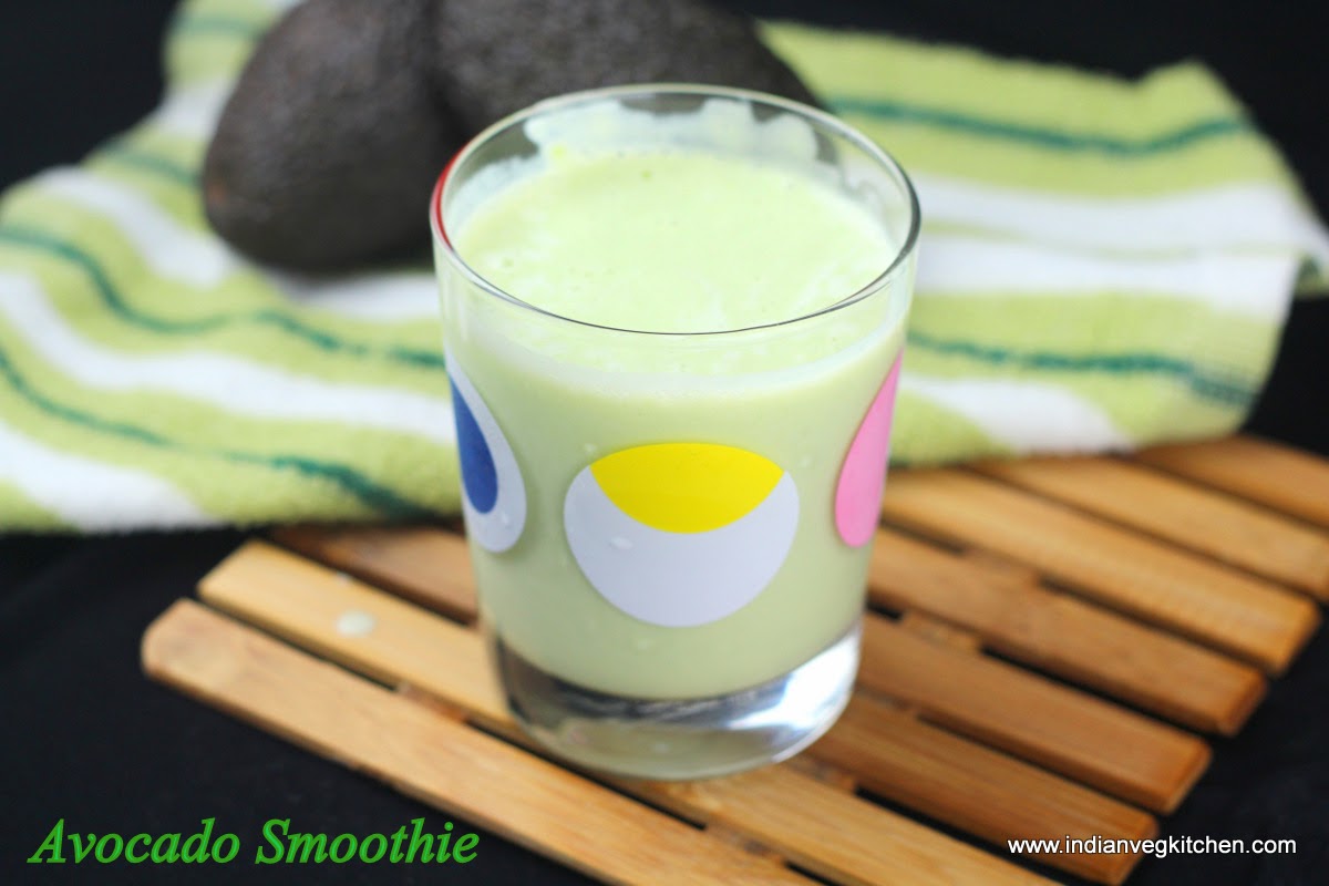 IndianVegKitchen: Vegan Avocado Smoothie | Avocado Milkshake | Summer ...