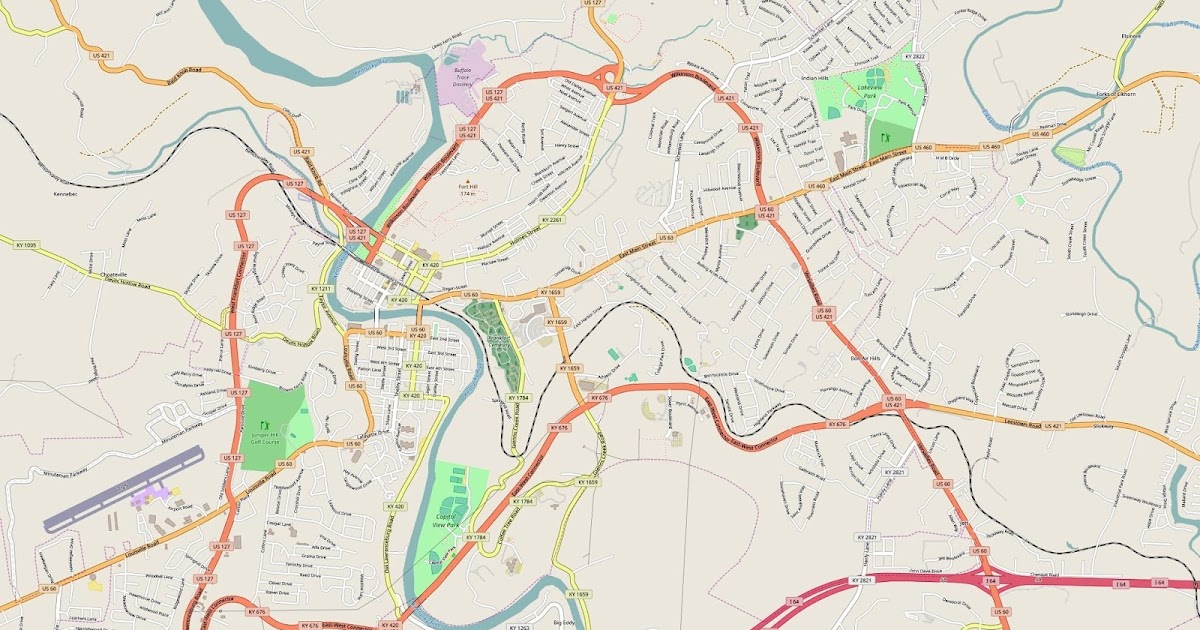 Frankfort, Kentucky Map