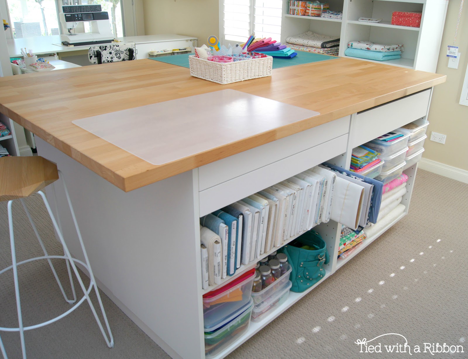 Tied with a Ribbon: Sewing Room Makeover!