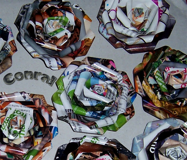 Flores Echas Con Periodico Imagui