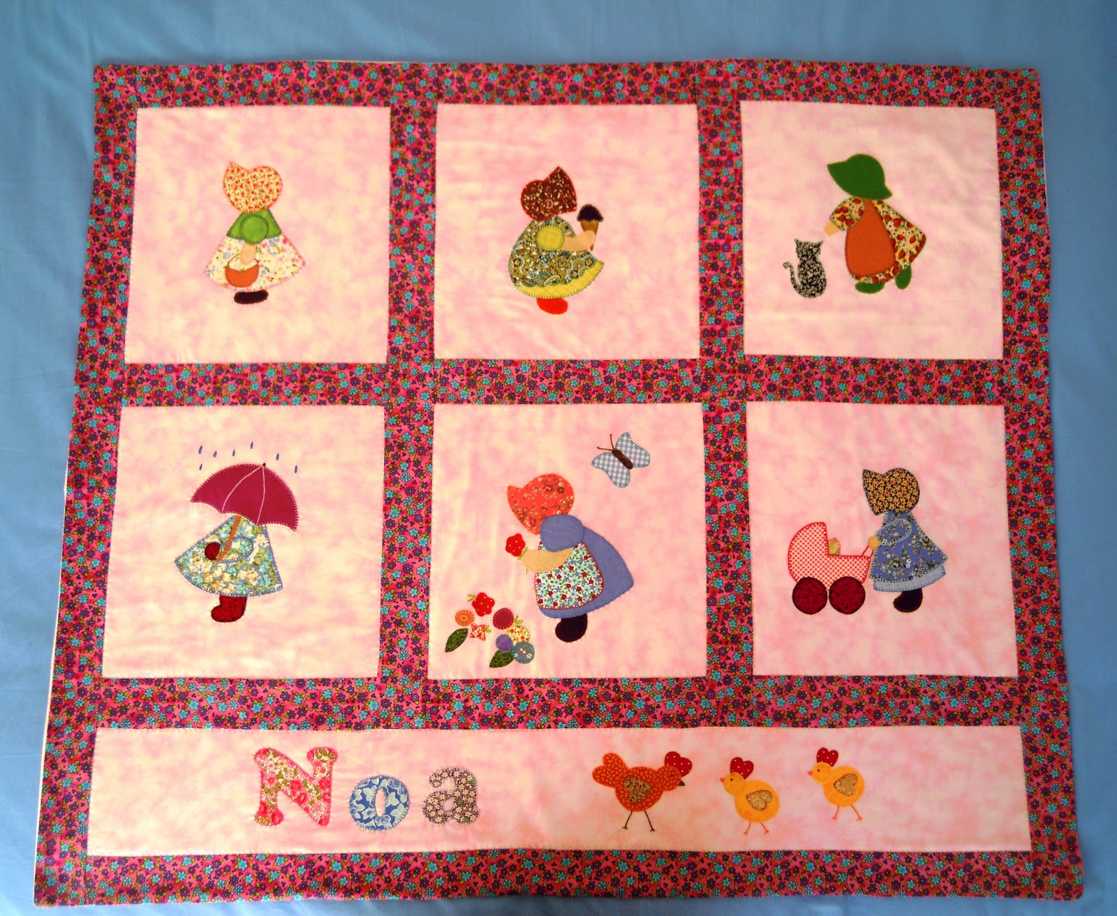 Issabela: Mantita Patchwork para Noa