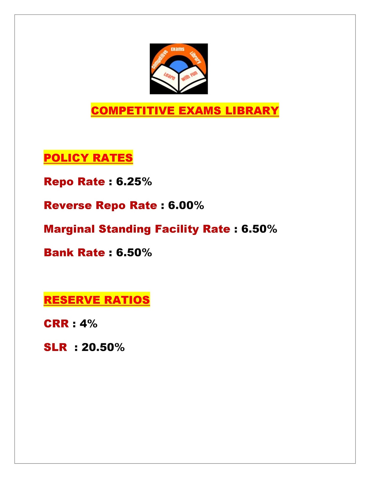 Competitive Exams Library: Competitive Exams Library Digi Pages