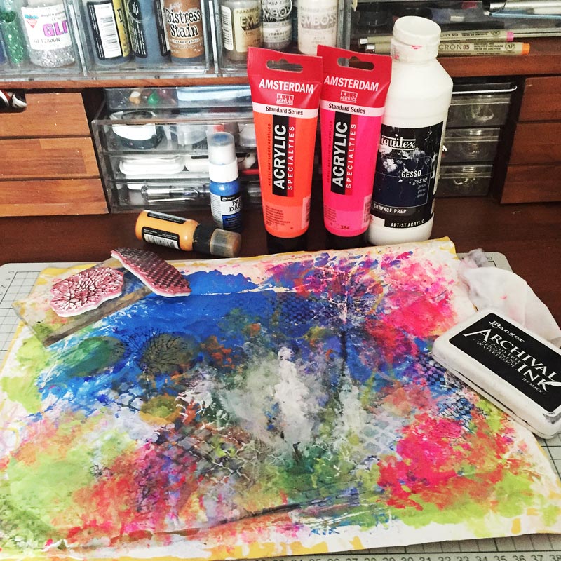 Do More With Less: Messy mail art (tutorial)