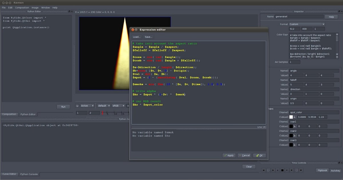 Ramen Compositor (New): Python improvements, PySide