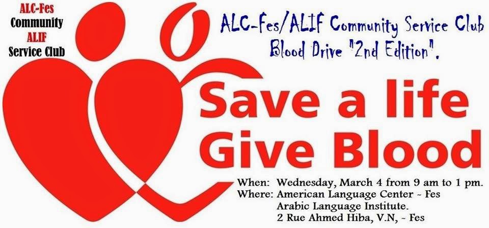 THE VIEW FROM FEZ: ALC ALIF Blood Drive this Wednesday - Help Save ...