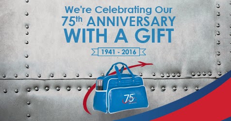 Anniversary Promos: 75th Anniversary Travel Bag from Reagan National ...