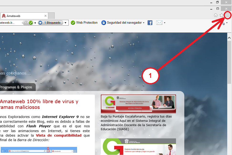 Amateweb: Cómo establecer tu página de inicio en tu navegador de Internet
