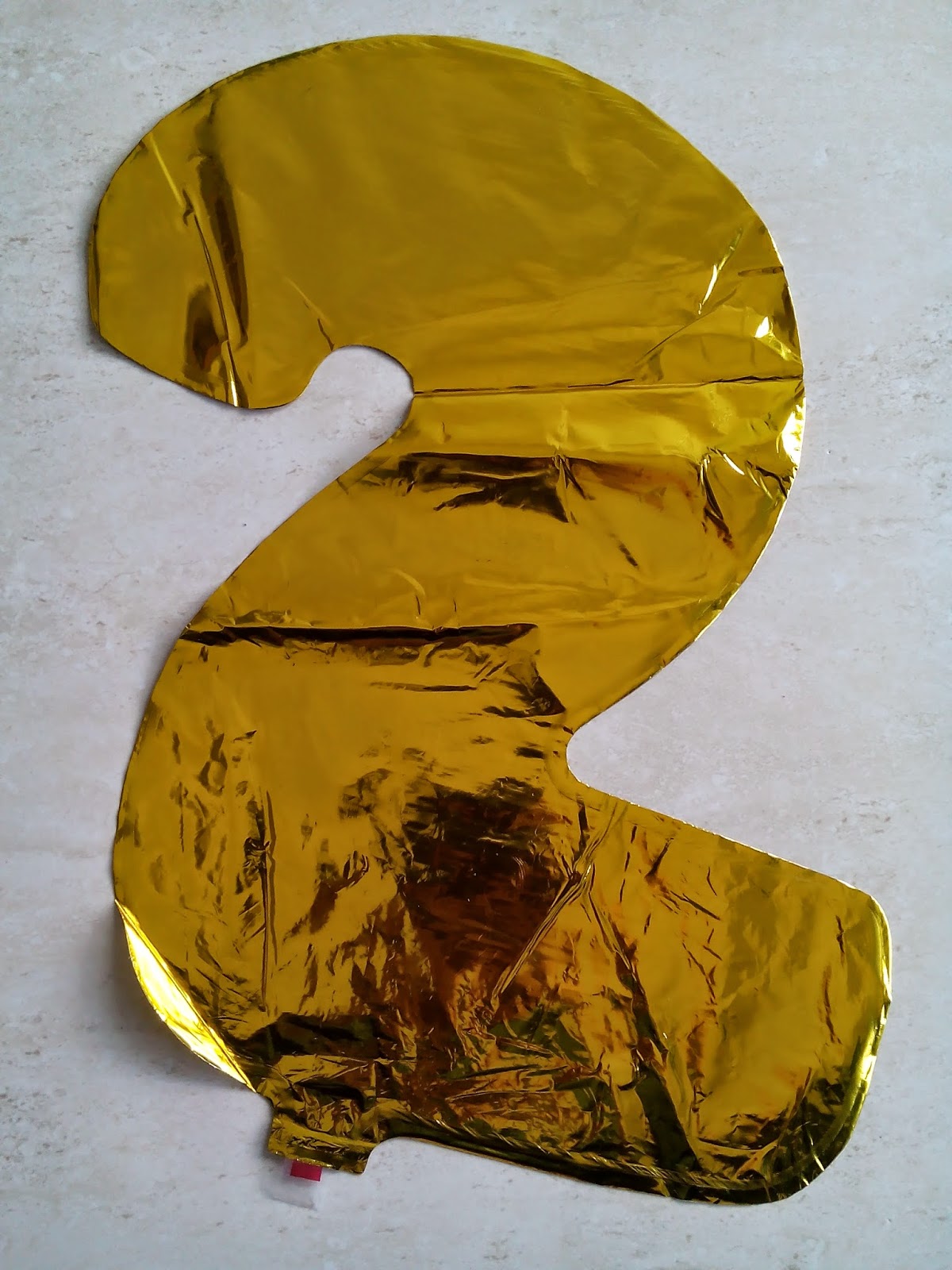 Balon Foil Angka 2 Warna Gold - Anugerah Utama Sukses