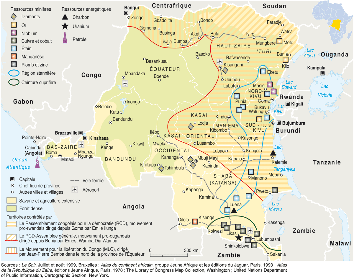 MAPAS DA REPÚBLICA DEMOCRÁTICA DO CONGO