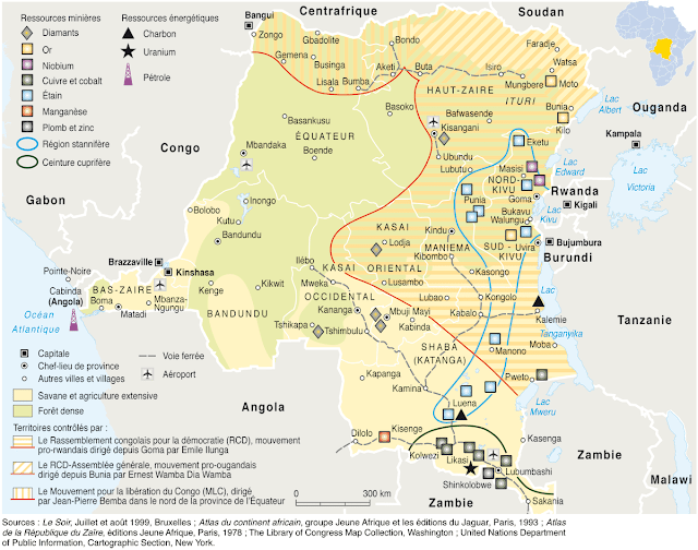 Republika Demokratike e Kongos - Hartat gjeografike të Republikës ...