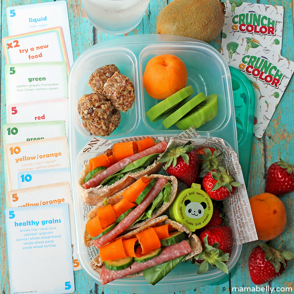 Mamabelly's Lunches With Love: Healthy Lunch Challenge with Crunch A Color