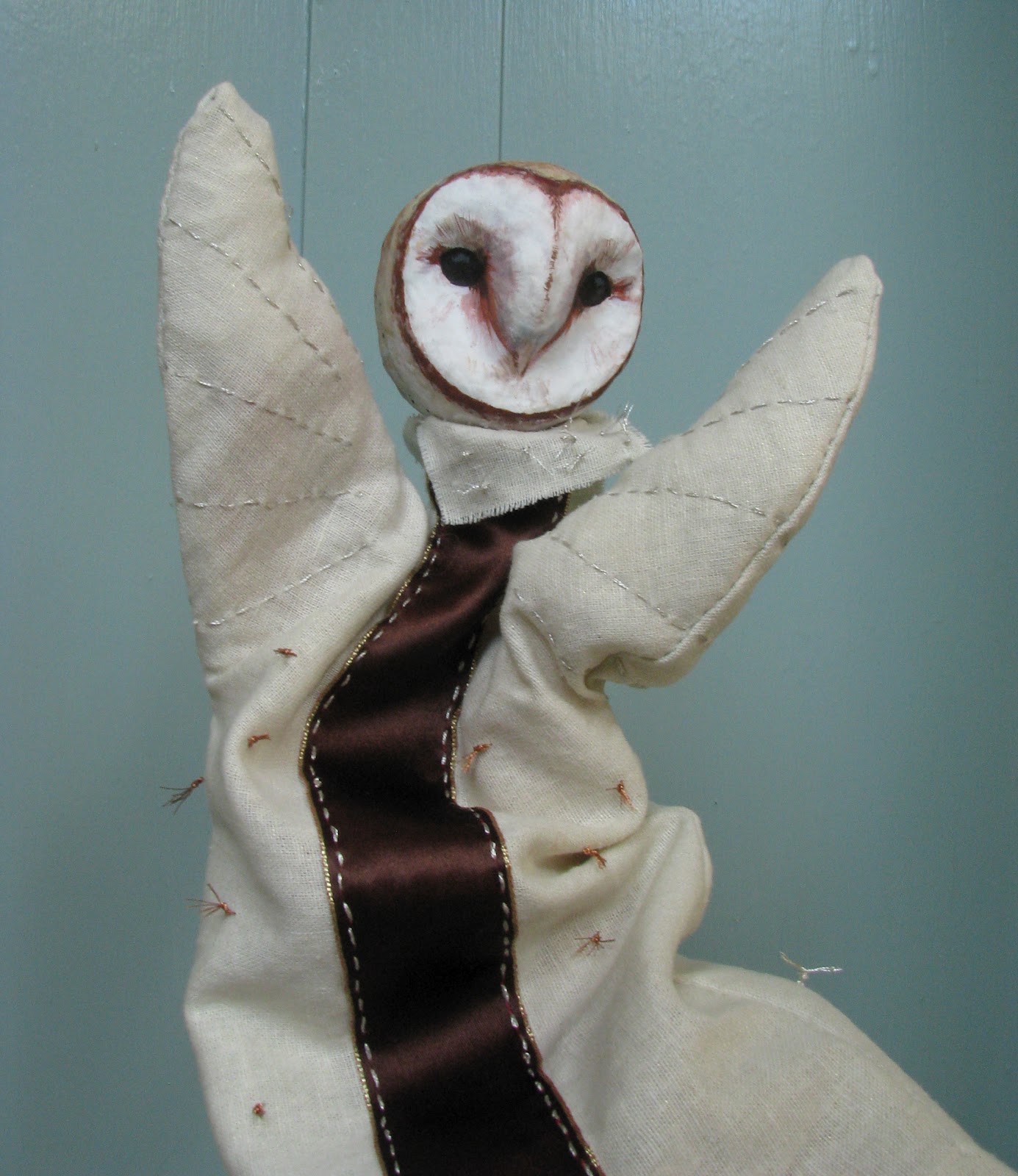 A. Caggiano Illustration: Barn Owl Hand Puppet