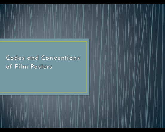 Alannah's A2 Media : Codes and conventions of posters