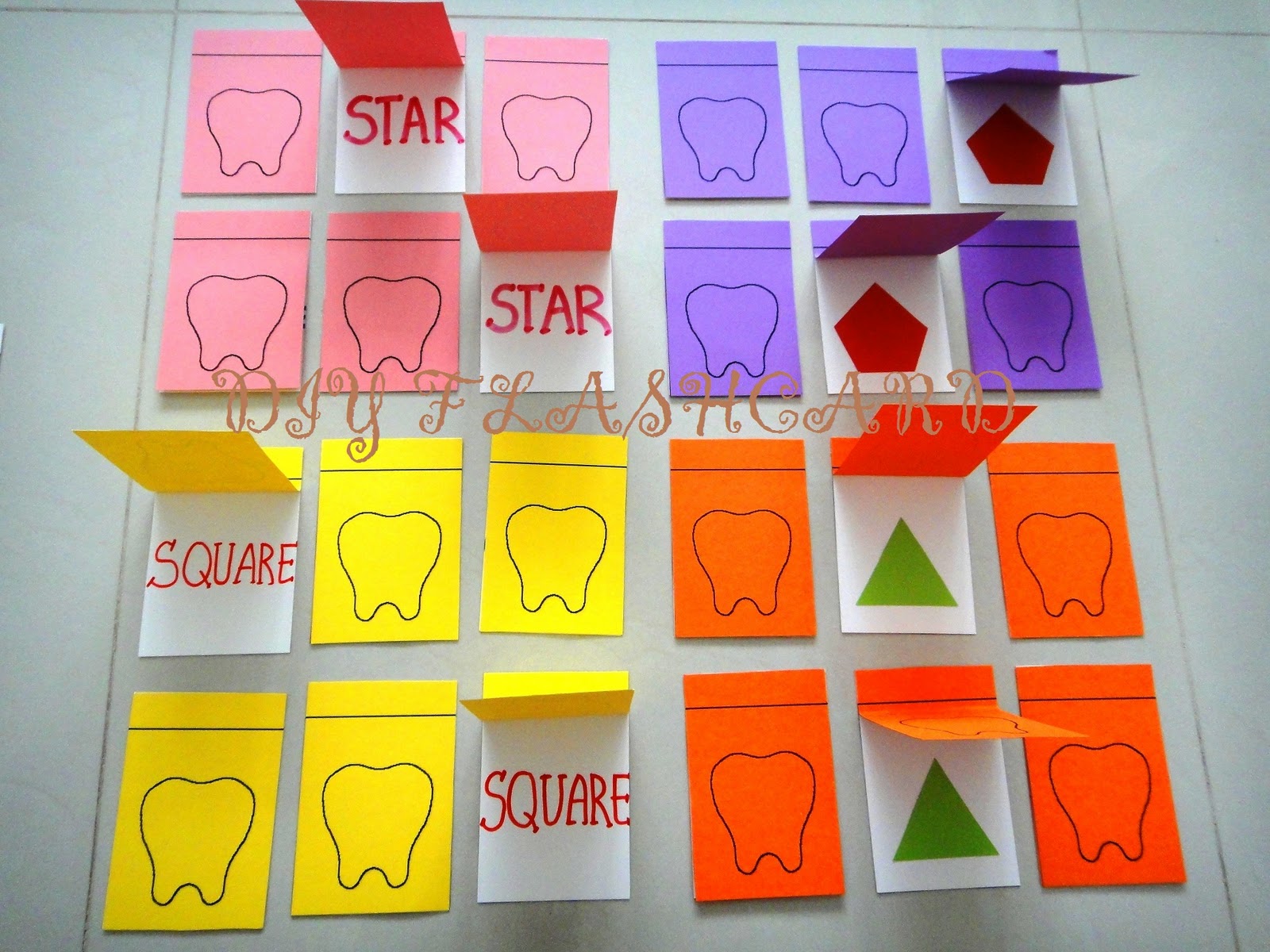 DIY Flashcard & Edu Toys: Memory Shapes Games