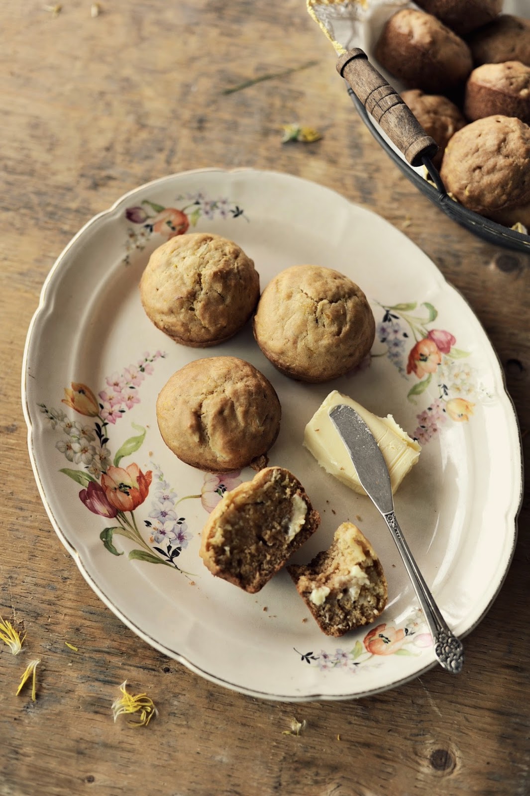 Dandelion Muffins | Sylvia's Simple Life