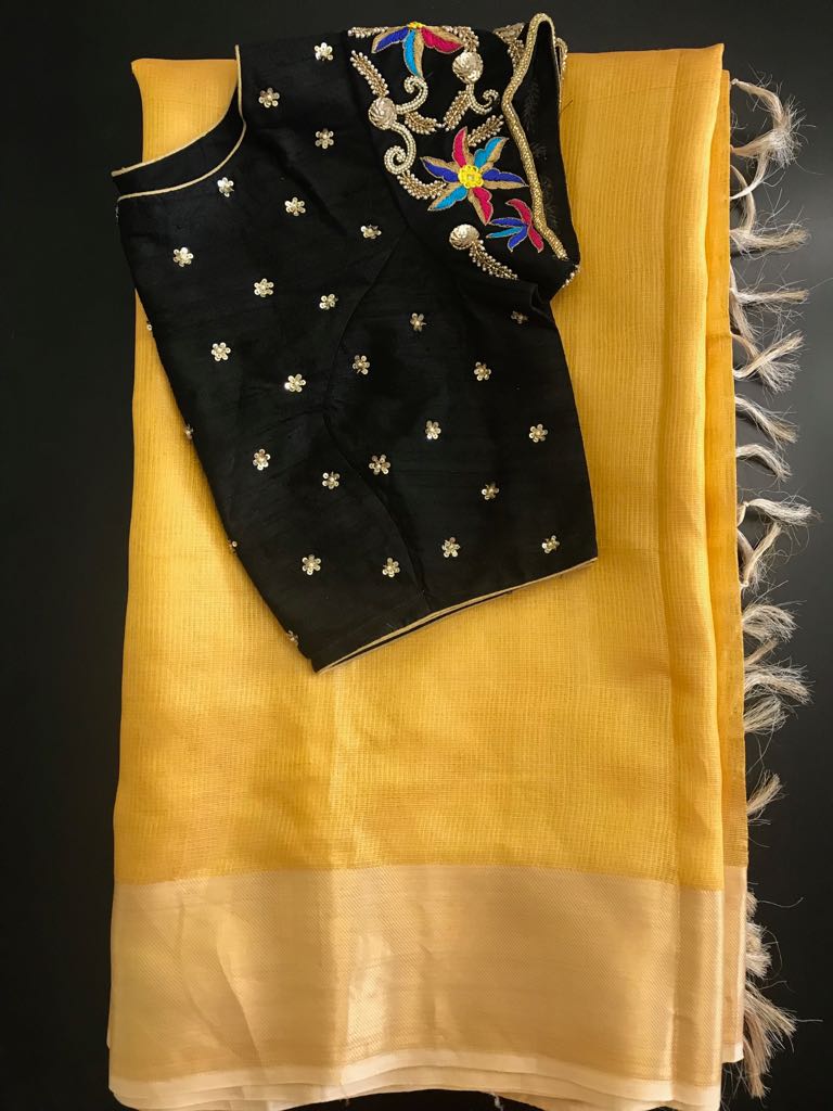 Pure Tusser Tissue Sarees