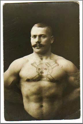 Hot Vintage Men: Tattooed Men