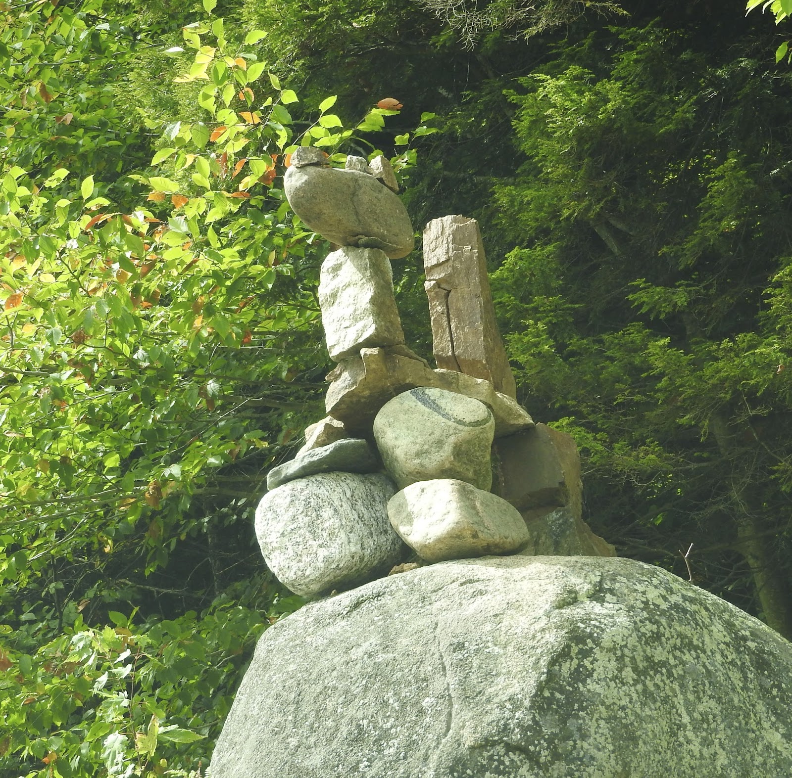 Merry@Syracuse: Spotted Stone Dog Near Minerva in the Adirondacks
