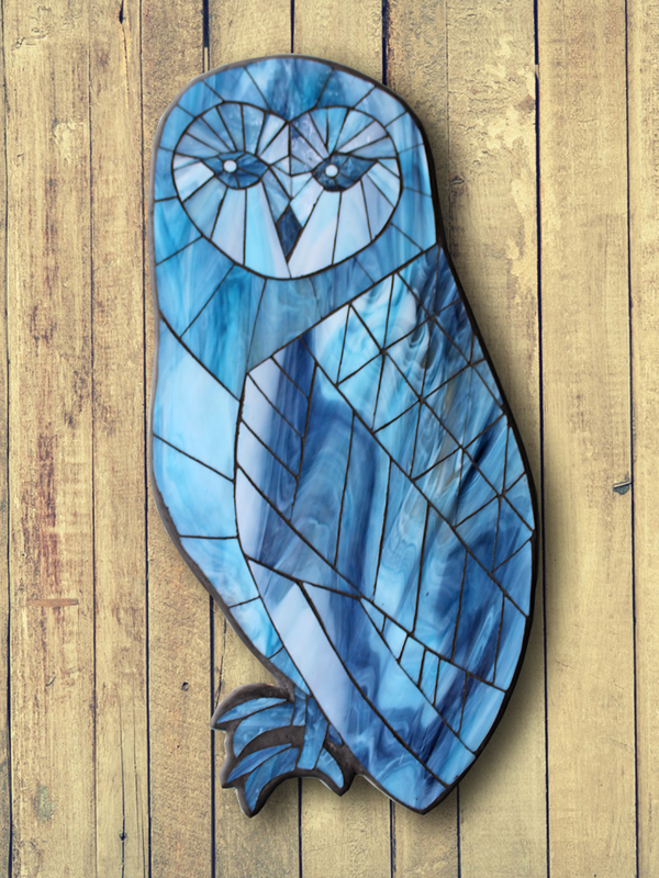 Kasia Polkowska Art: Exploration of Owls as Mosaics