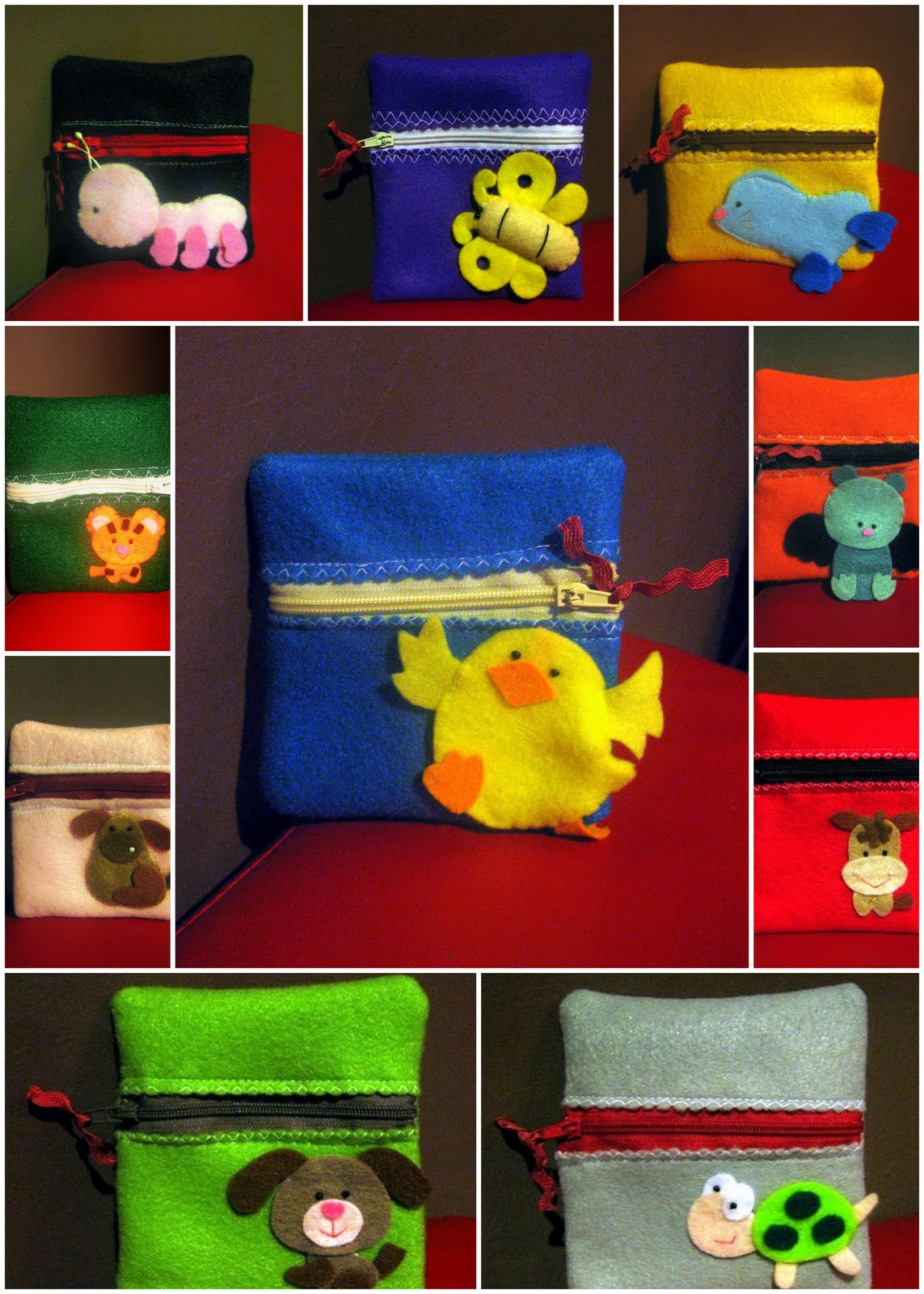 ♥ Sweet Tresa ♥¸¸.•*¨*•: Effective 15052011, 10 SE Felt Zipper Purses ...