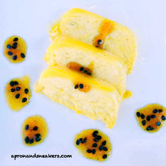 Passion Fruit Parfait with Moscato Wine & Vanilla