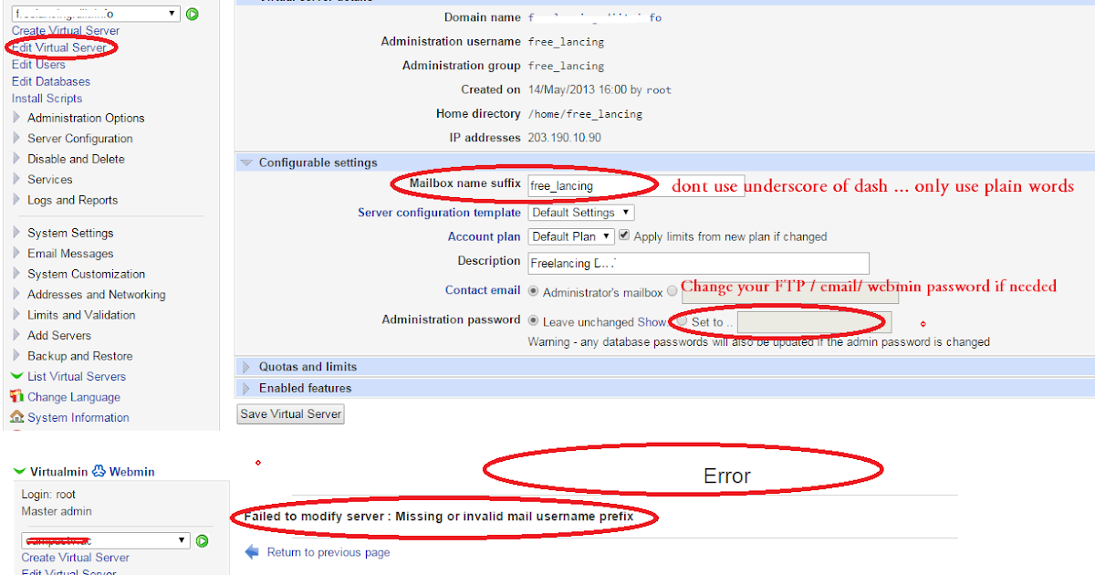 Tayab Khans Ict Solution Based Personal Blog Virtualmin Domain Edit Problem