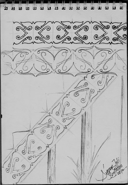 Sylvester Juli Artworks: Simpai ( Base on 'Iban Basic Design-Augustine ...