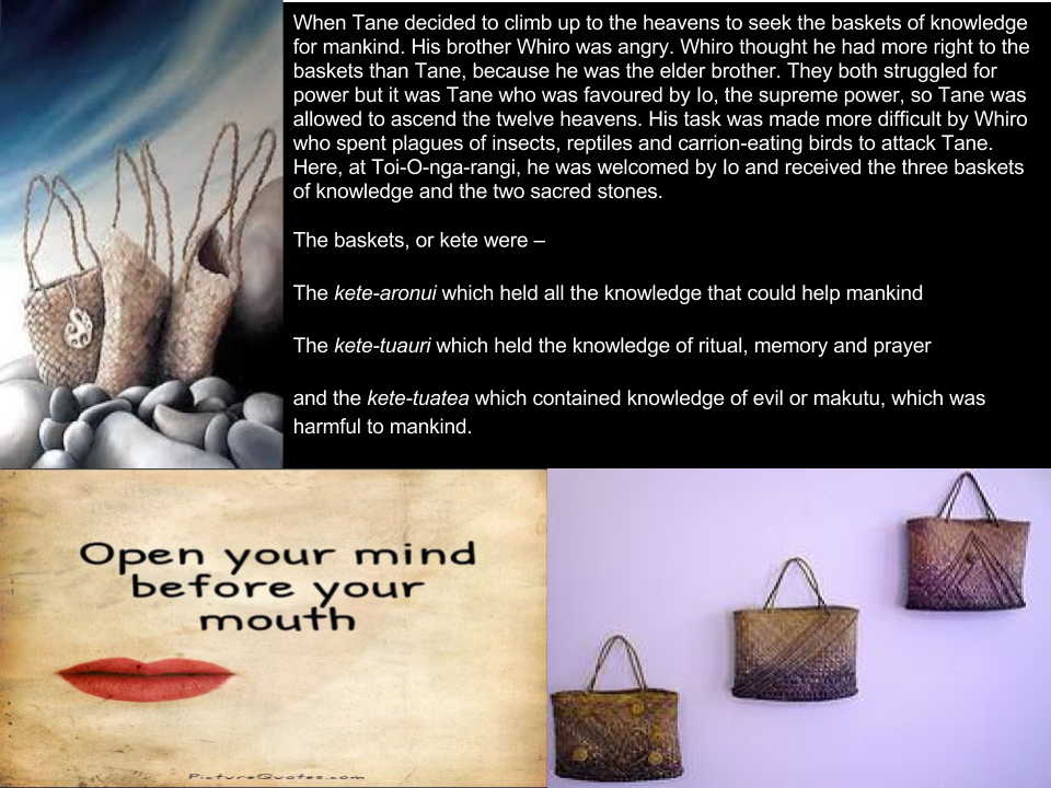 Danielle: The 3 Kete of Knowledge