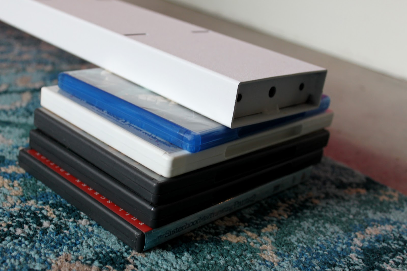 For the small bookcase (CB2) you will need the 4 DVD cases and the blue ...